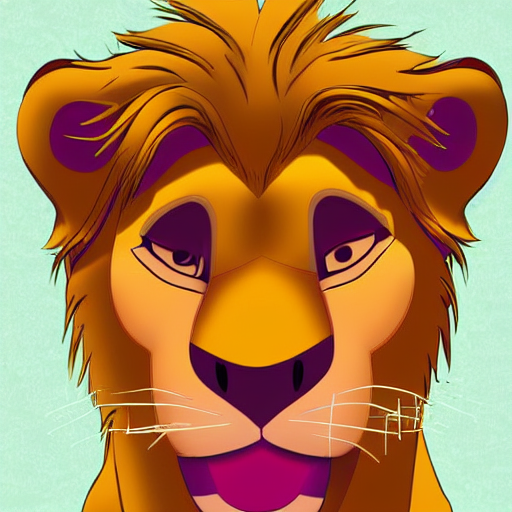 KREA AI - Simba form the Lion King look like an ordinary boy...