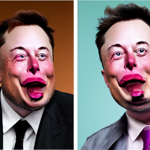 KREA AI - extreme silly face championship elon musk angry fa...