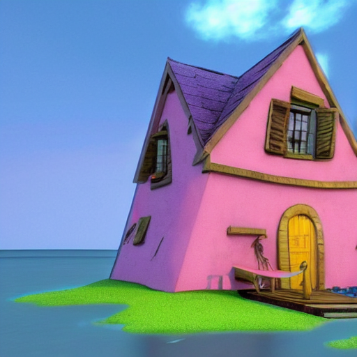 KREA AI - the inside of Patrick Star’s house from the Sponge...