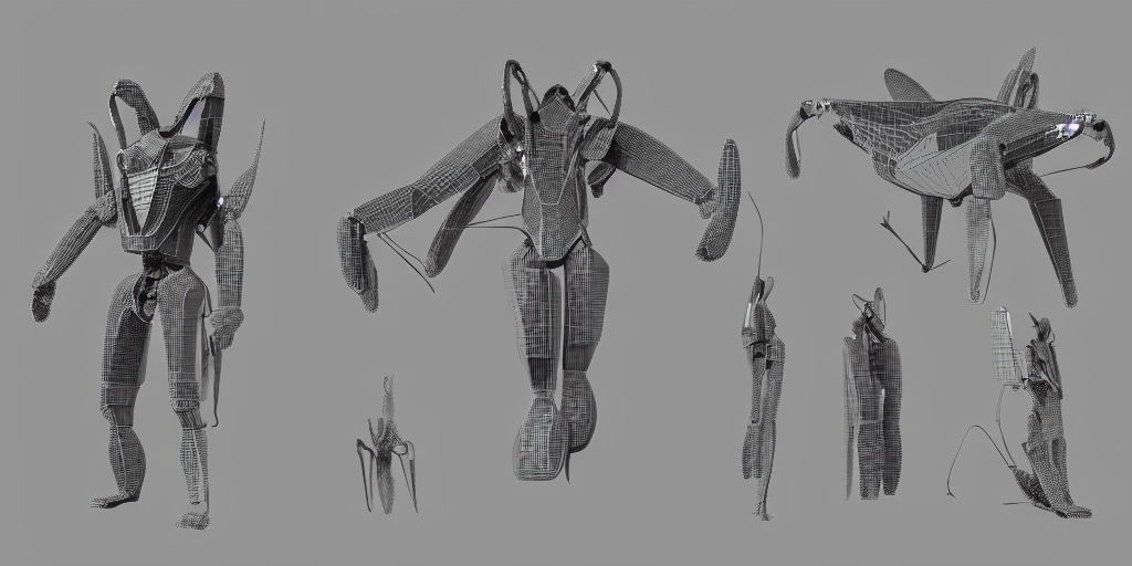 KREA AI - Bionic metamorphosys butterfly flying drone uav ar...