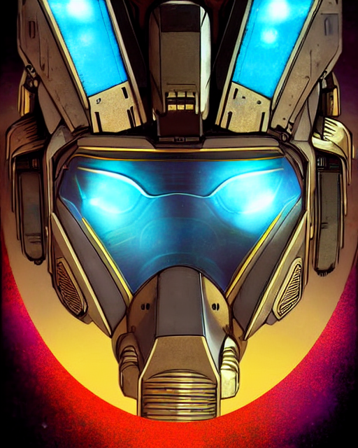 KREA AI - pharah from overwatch, battletech, see through gla...