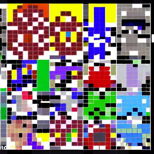 KREA AI - pixel, 16bit, sprite, sprite sheet, female knight,...