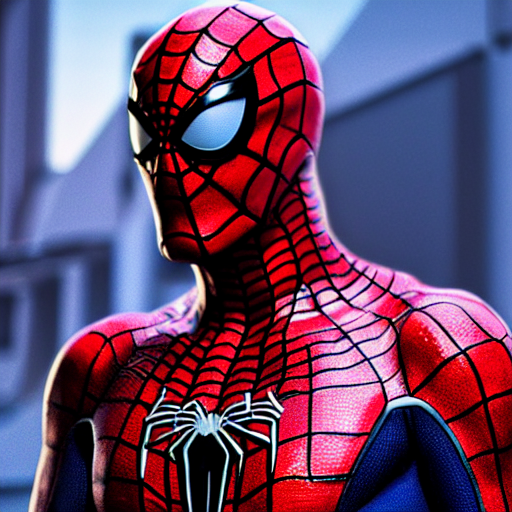 KREA AI - Keanu Reeves as spiderman , muscle extremely detai...