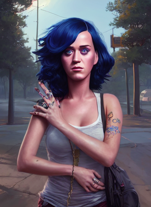 KREA AI - Highly detailed full-body portrait of homeless Kat... KREA AI - Highly detailed full-body portrait of homeless Kat...