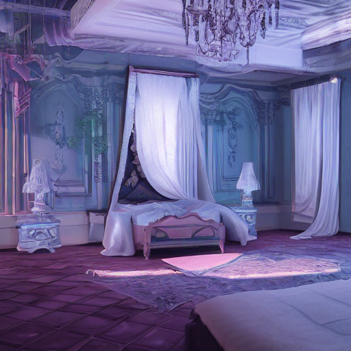 KREA AI - vaporwave bedroom, beautiful detail, mansion, limi...