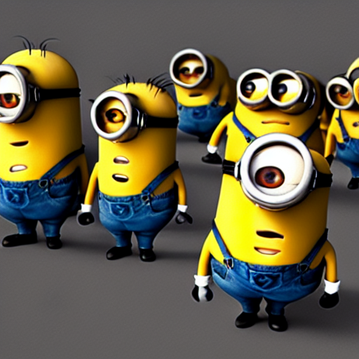 KREA AI - Minions standing ovation. Applause. Hyperrealistic...