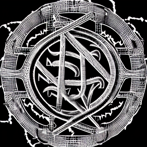 KREA AI - grindcore band logo in 3 d, metal font, unreadable...