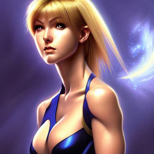 KREA AI - Zero suit Samus Aran as Magic The Gathering charac...