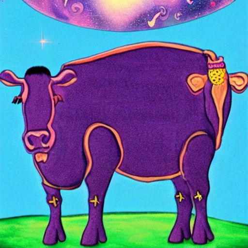 KREA AI - the great magical cow, also known as the cosmic co...