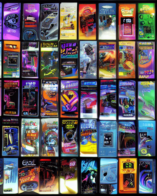 KREA AI - 90s 2000s graphic card boxe box art 90s 2000s y2k ...