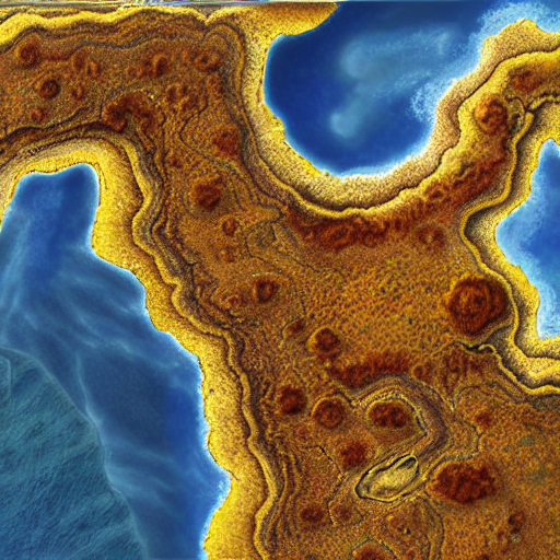 KREA AI - fantasy map, hyperdetailed, realistic, giant calde...