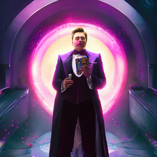 KREA AI - portrait of elon musk willy wonka as a spellcaster... KREA AI - portrait of elon musk willy wonka as a spellcaster...