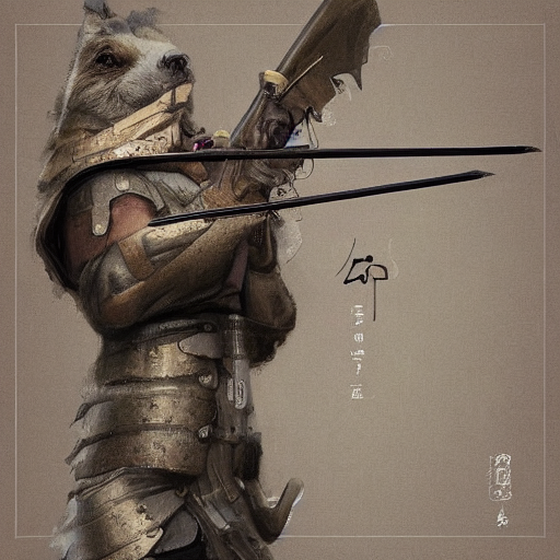 KREA AI - anthropomorphic capybara samurai, wearing samurai ...