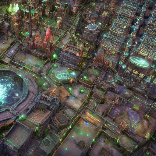 KREA AI - magical aether city, highly detailed, 4k, HDR, awa...