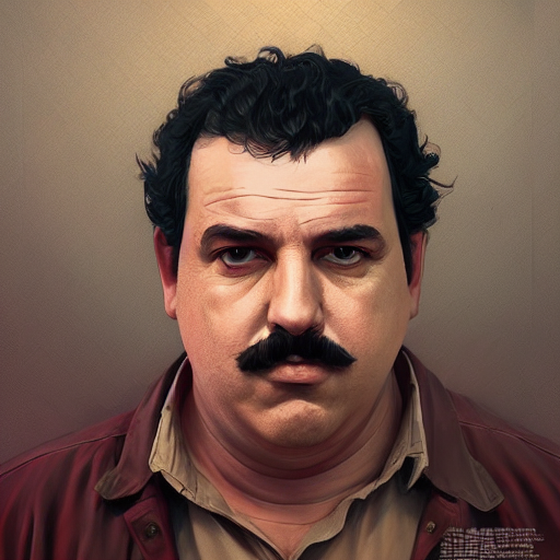 KREA AI - highly detailed portrait, pablo escobar, in gta v,...