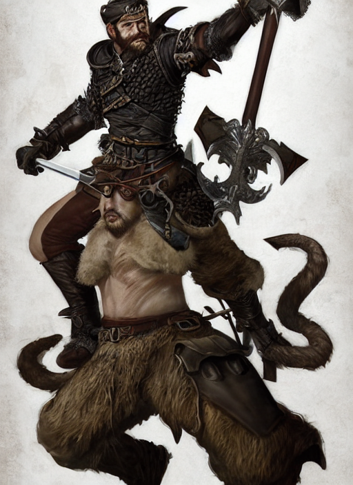 Krea Ai Strong Young Man Photorealistic Bugbear Ranger Ho