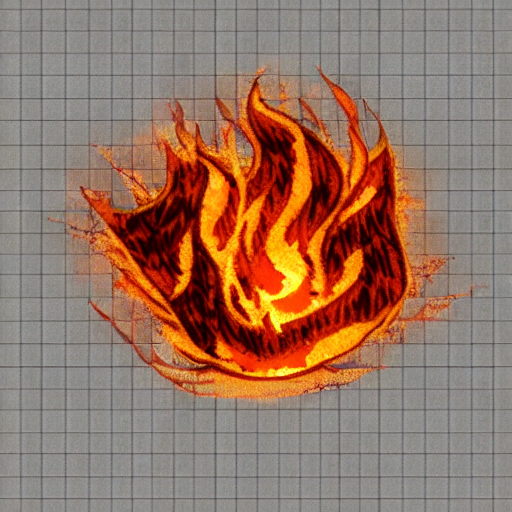 KREA AI - fire alpha texture