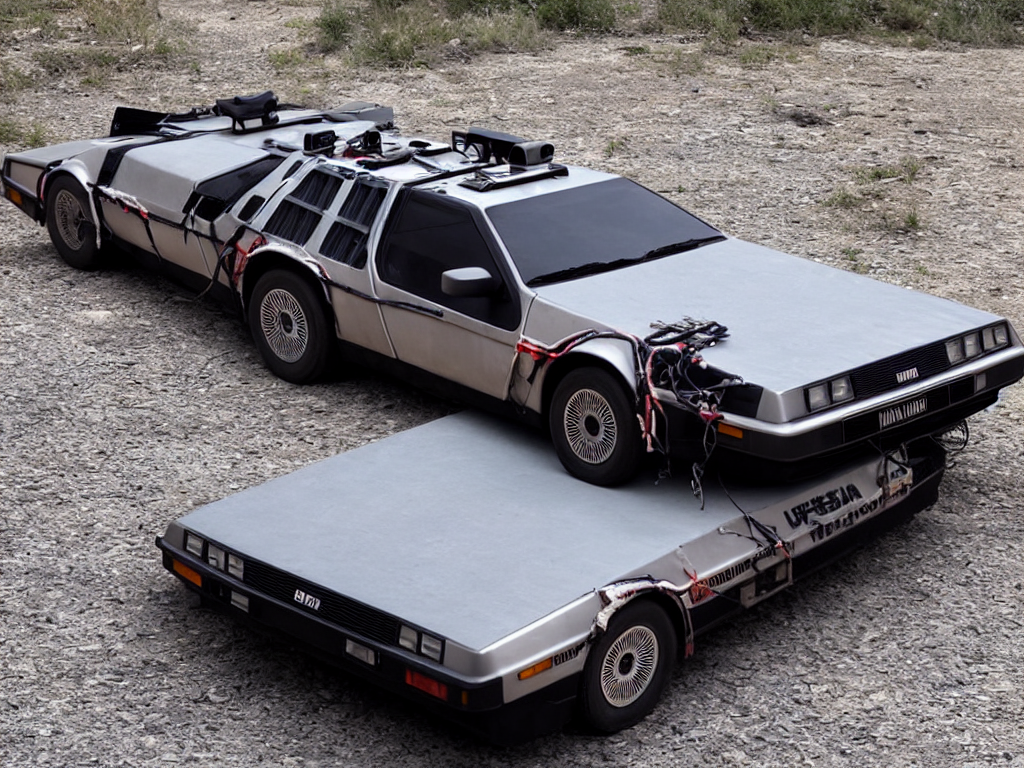 KREA AI - “Delorean Rally Car, ultra realistic, 8k”
