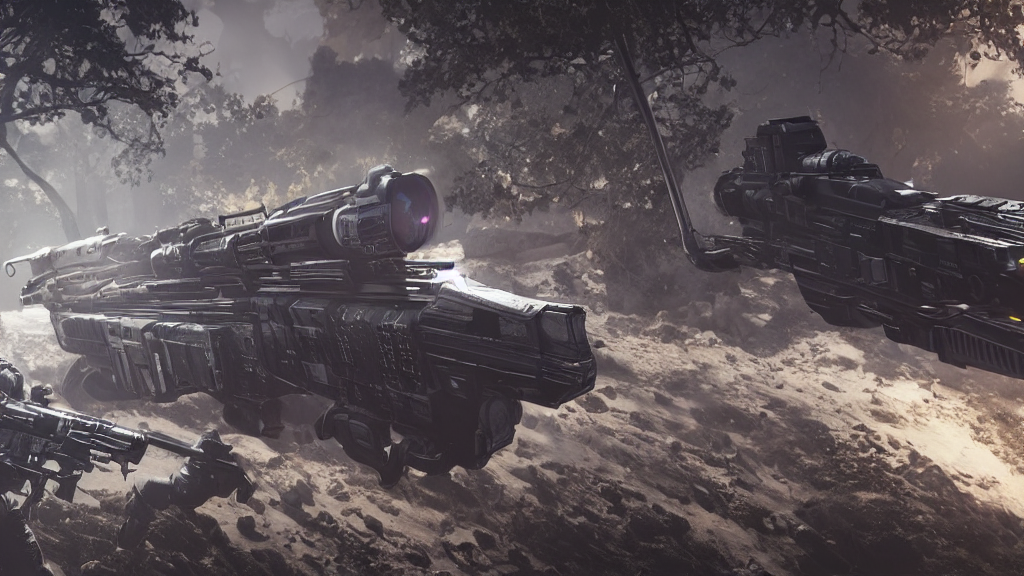 KREA AI - a photorealistic image from elite frontier game, u...