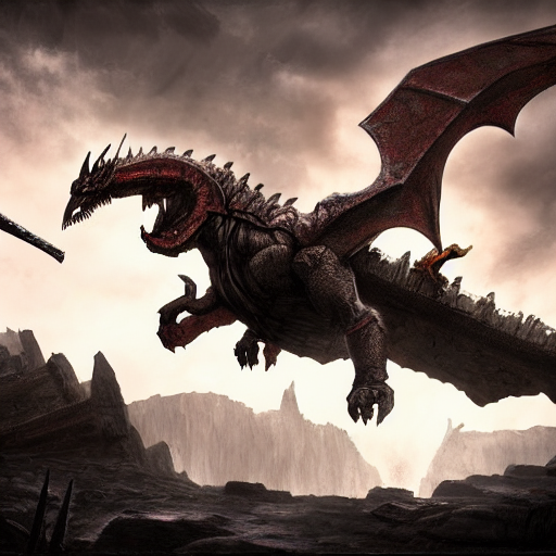 KREA AI - 28mm Photo of conan the Barbarian, fighting a gian...