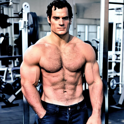 KREA AI - Henry Cavill as a bodybuilder 4k hd