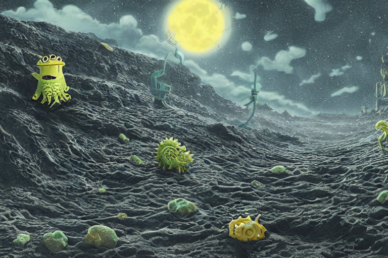 KREA AI - Spongebob Cthulhu chimera on the photorealistic lu...