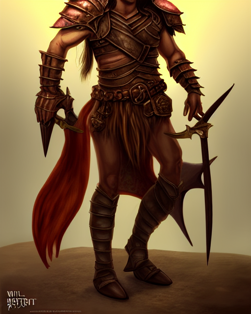 KREA AI - DnD centaur!!! character art portrait, by Bill Wil...