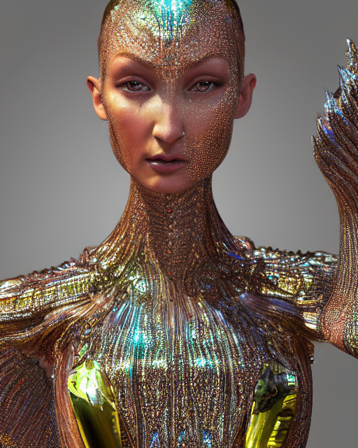 KREA AI - a highly detailed metahuman 4 k close up render of...