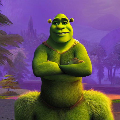 KREA AI - shrek in the sims 4. intricate artwork by artstati...
