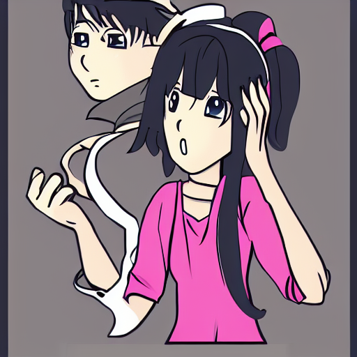 KREA AI - stinky stinky ew gross stinky person anime illustr...