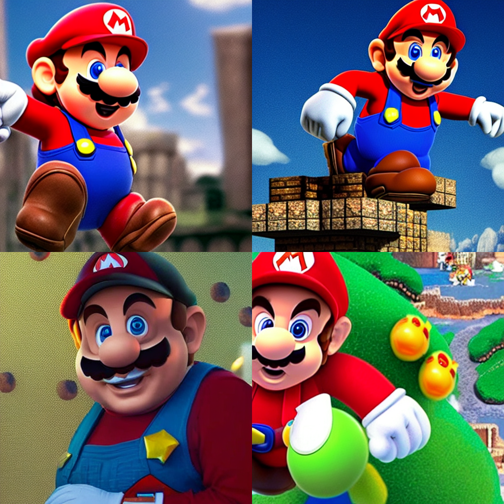 KREA AI - Danny DeVito as Super Mario in the Movie (2018)