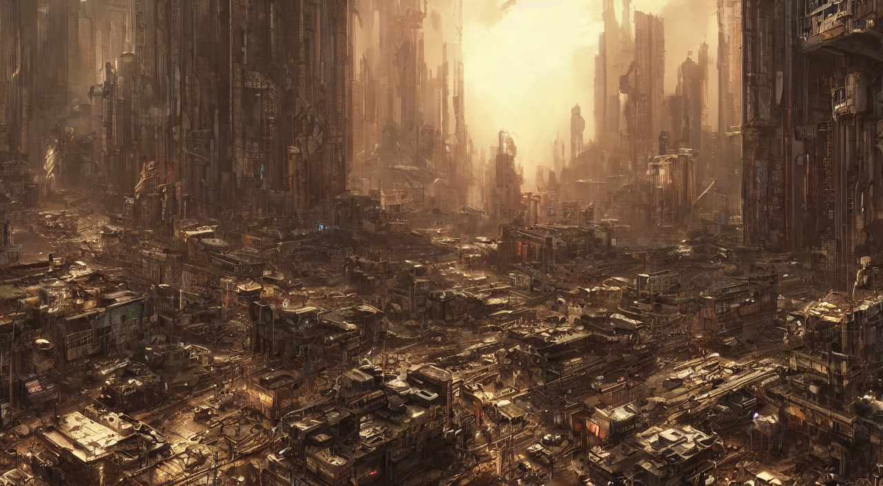 KREA AI - Cyberpunk Post Nuclear City Fallout in borderland ...