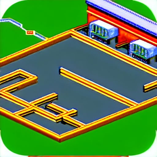 KREA AI - isometric formula 1 game 1990s