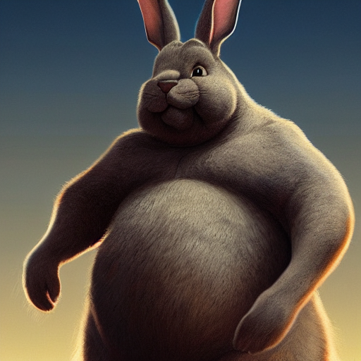KREA AI - portrait of the real life Big Chungus, expressive ...