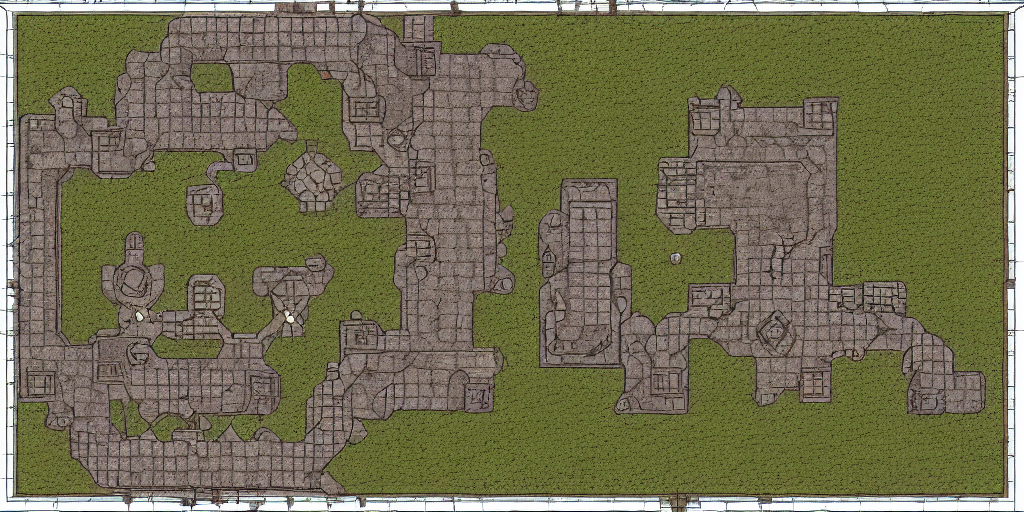 KREA AI - DnD BattleMap of Cheiftain Palace. Grid battlemap ...