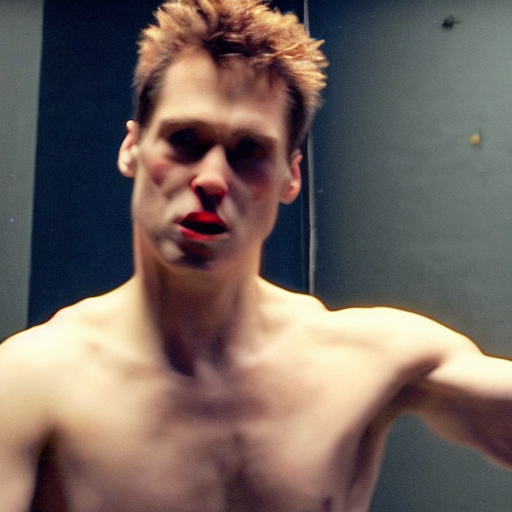 Krea Ai Live Action Still Of Jerma In Fight Club Real Lif