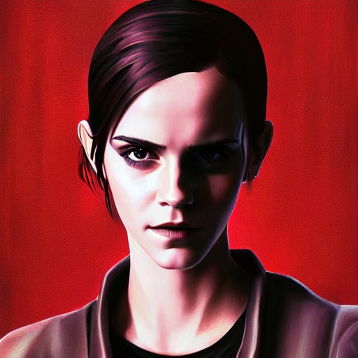 KREA AI - emma watson as a cyborg in the matrix, digital art...
