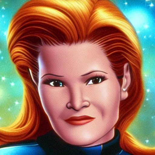 KREA AI - captain janeway from star trek voyager in a still ...