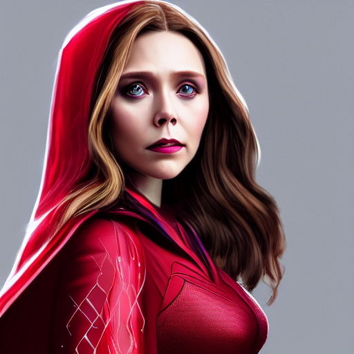 KREA AI - Elizabeth Olsen as the Scarlet Witch, Elizabeth Ol...
