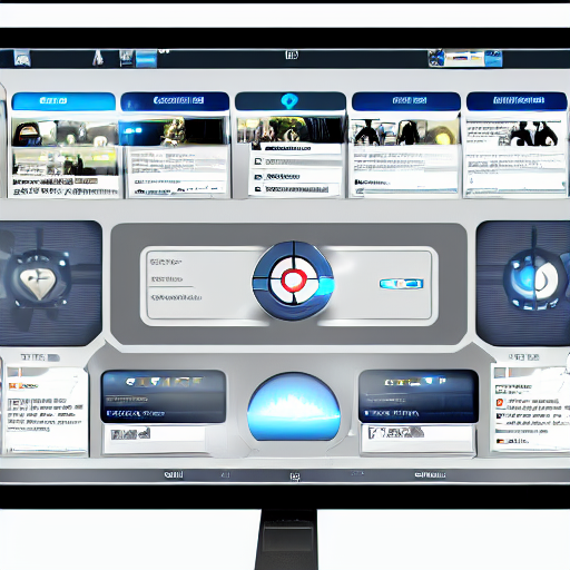 KREA AI - star trek enterprise ui, big buttons, sci - fi ui,...