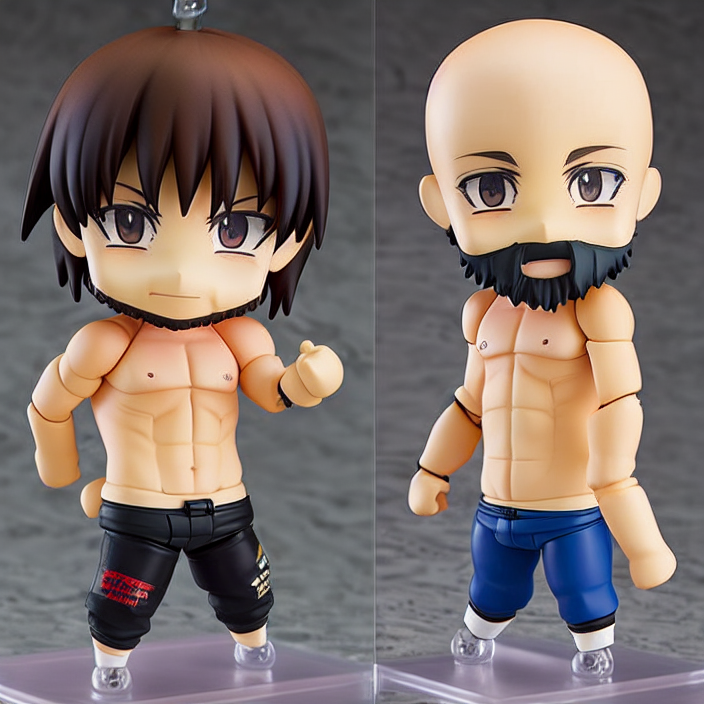 Krea Ai Anime Nendoroid Of British Kickboxer Andrew Tate