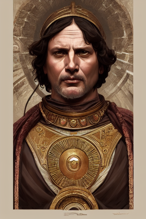 KREA AI - ancient rome emperor, realistic portrait full body...
