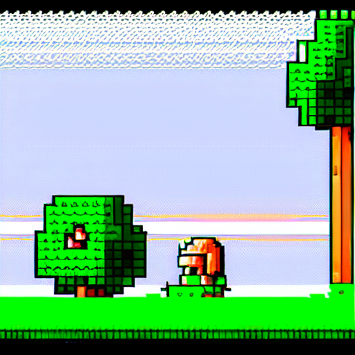 KREA AI - ghost landscape game sprite 16-bit SNES pixel art ...