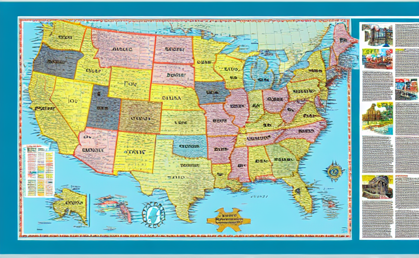 KREA AI - toilets of america map, map key, tourist map, broc...