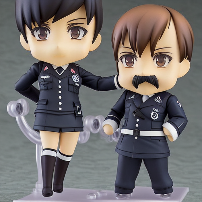 KREA AI - An anime Nendoroid of Adolf Hitler with his adolf ...