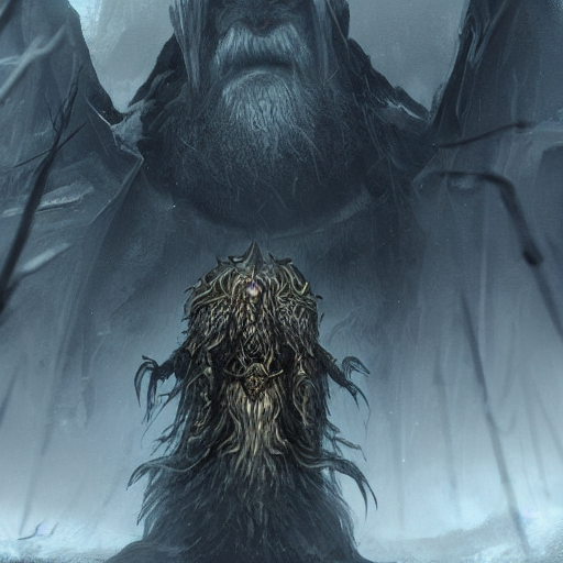 KREA AI - mysterious rykard giant boss, elden ring, realism,...