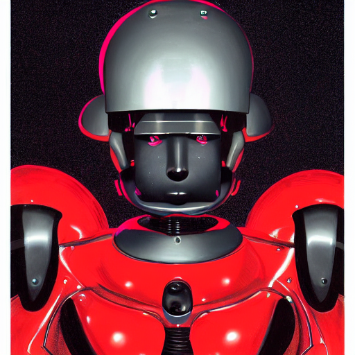 KREA AI - self portrait of a humanoid robot with a stag beet...