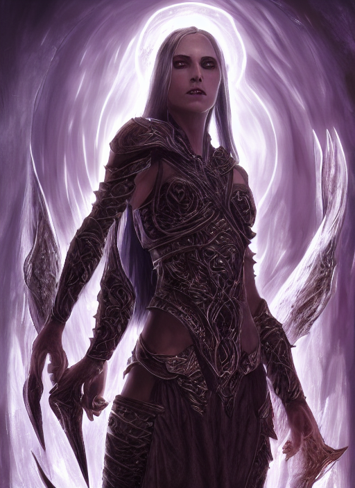 KREA AI - ultra detailed fantasy lilith biblical, elden ring...