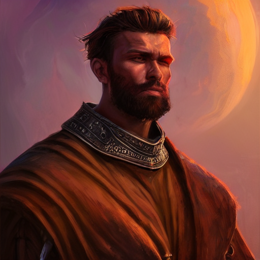 KREA AI - Gigachad, portrait, fantasy, medieval, vivid color...