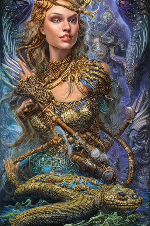 KREA AI - Mystical Valkyrie, Portrait of a beautiful female ...